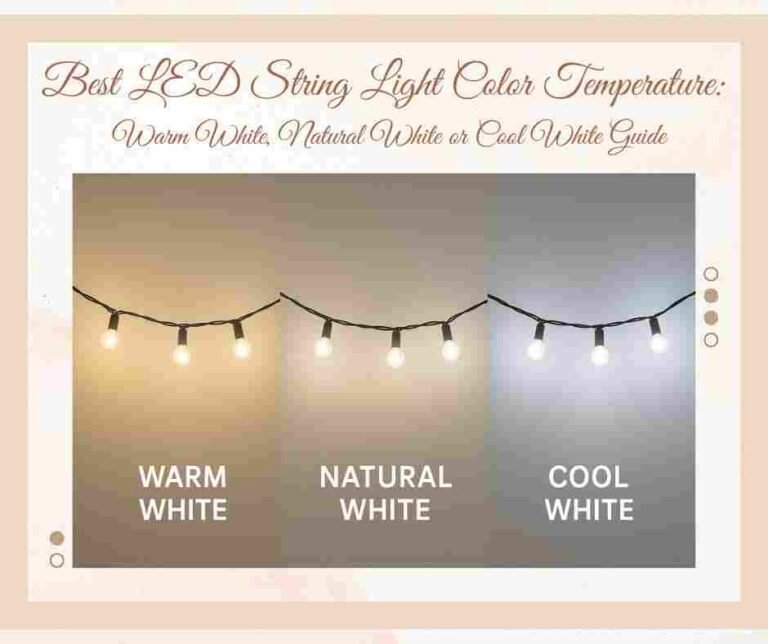 Best LED String Light Color Warm White, Natural White or Cool White Guide